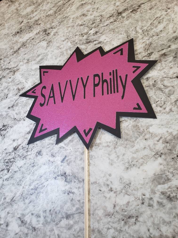 Custom Sign, Custom Photo Props, Word Bubble Photo Prop, Birthday ...