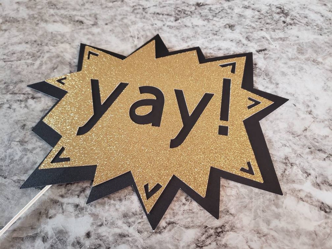 Custom Sign, Custom Photo Props, Word Bubble Photo Prop, Birthday ...