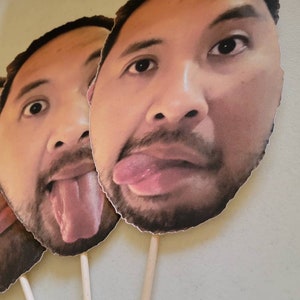 Custom Face Photo Booth Props, First Birthday, 21st, 30th,50th Birthday ...