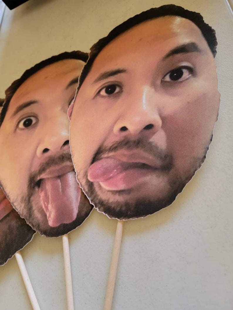 Custom Face Photo Booth Props, First Birthday, 21st, 30th,50th Birthday ...