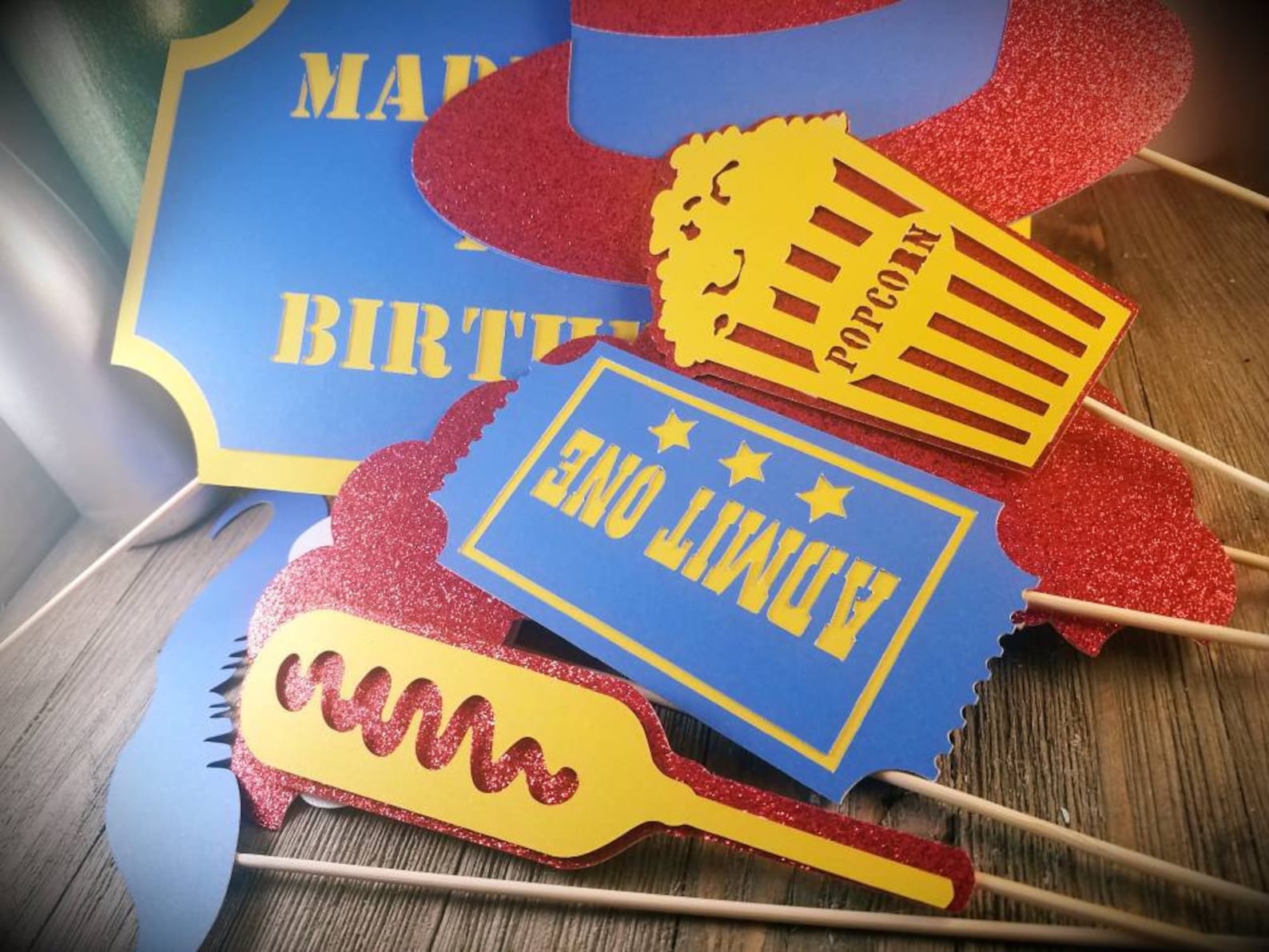 Circus Themed Party Circus Photo Booth Props Circus Party - Etsy