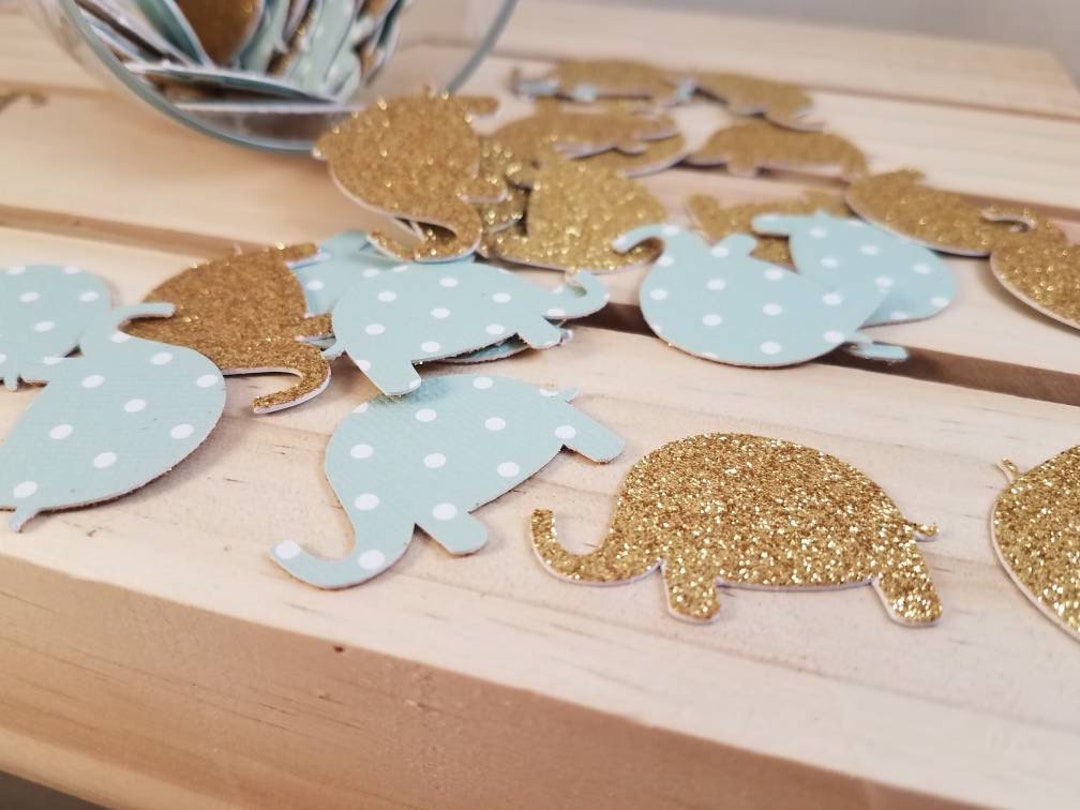 Elephant Confetti, Elephant Baby Shower, Elephant Birthday Decorations ...