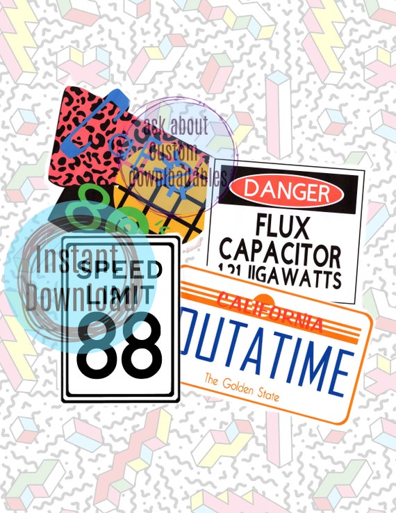 Back to the Future Party Sign Back to the Future - Etsy