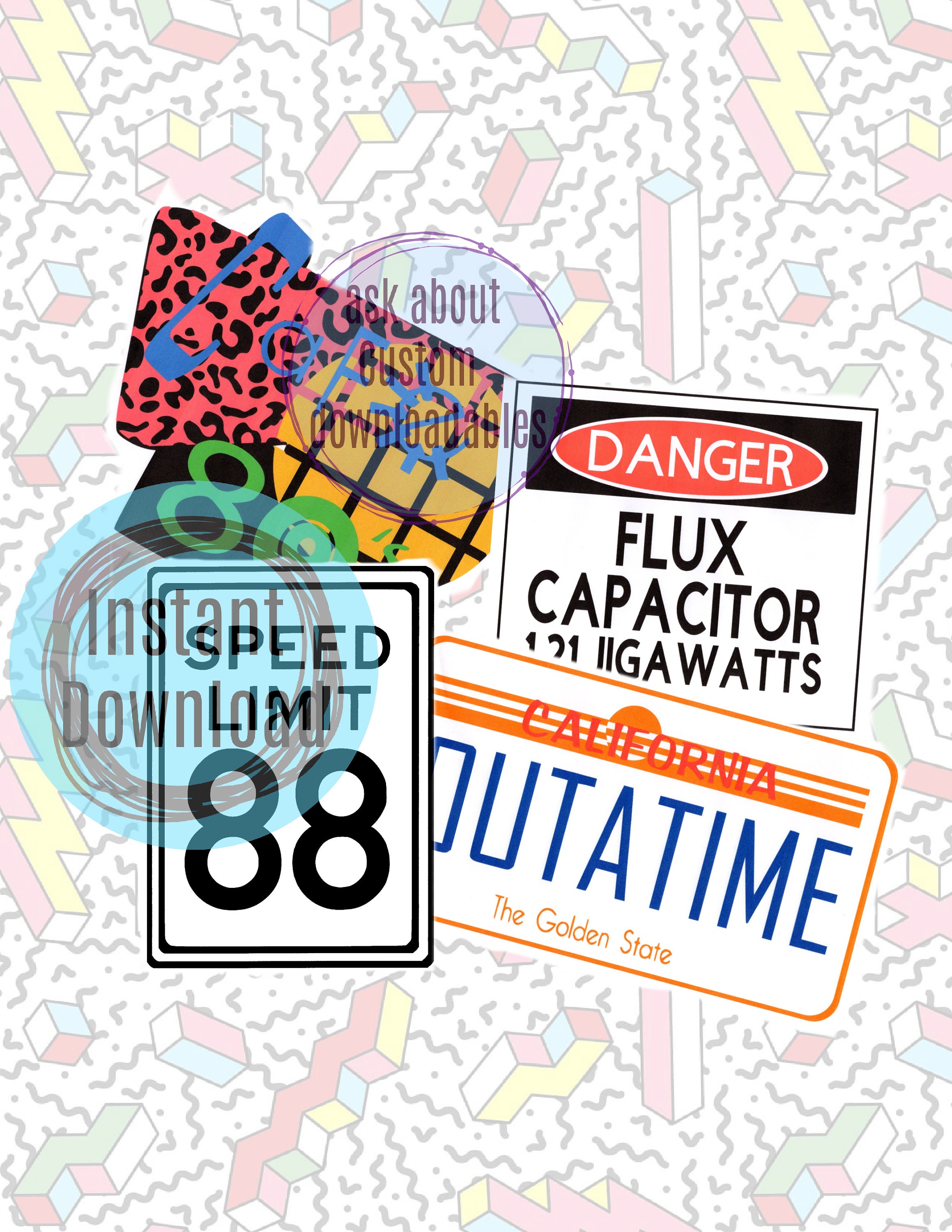 Back to the Future Party Sign Back to the Future - Etsy