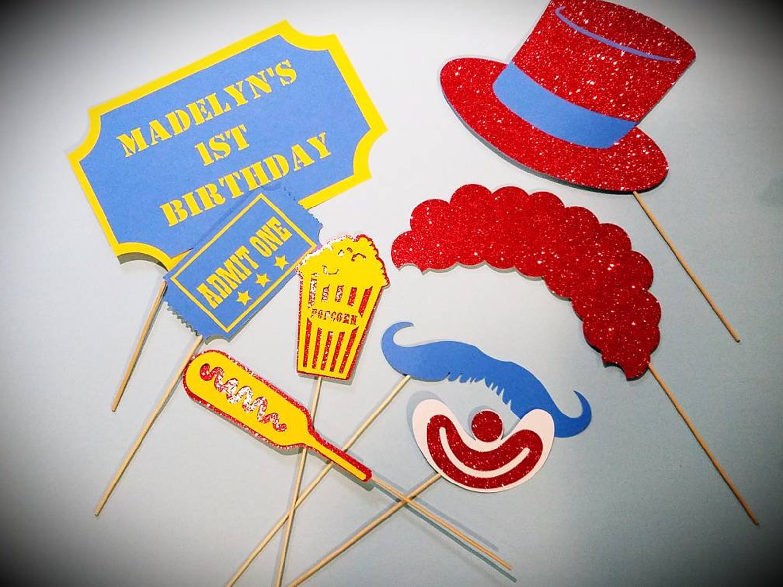 Circus Themed Party Circus Photo Booth Props Circus Party - Etsy