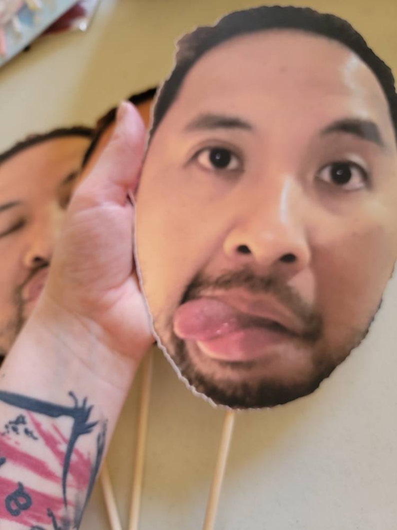 Custom Face Photo Booth Props First Birthday 21st 30th50th - Etsy