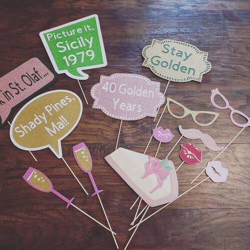 Golden Girls Photo Booth Props Bachelorette Photobooth - Etsy