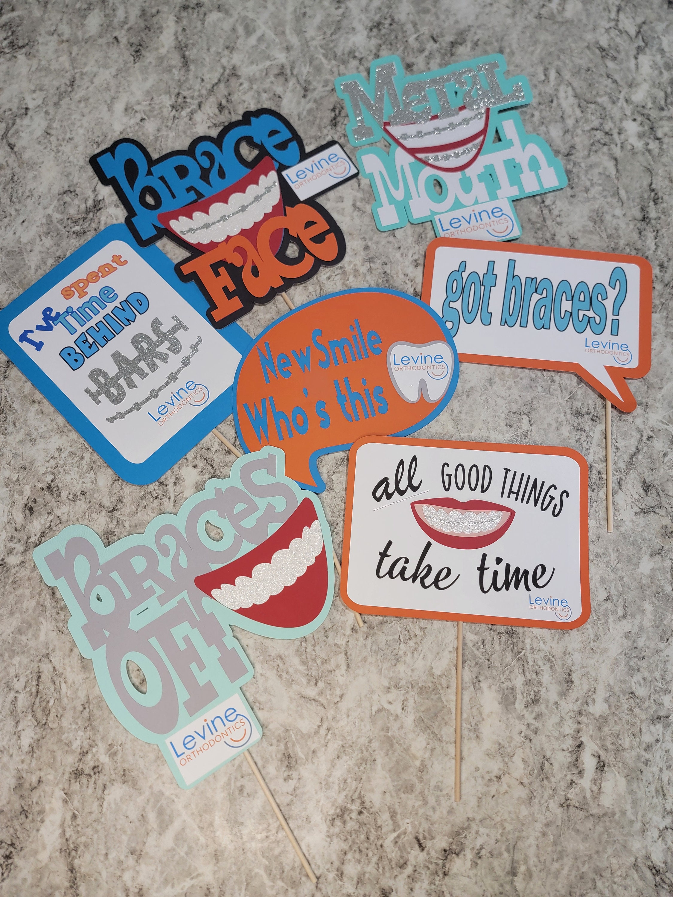 Braces Prop Set, Smile Journey Celebration, Orthodontic Party Supplies ...