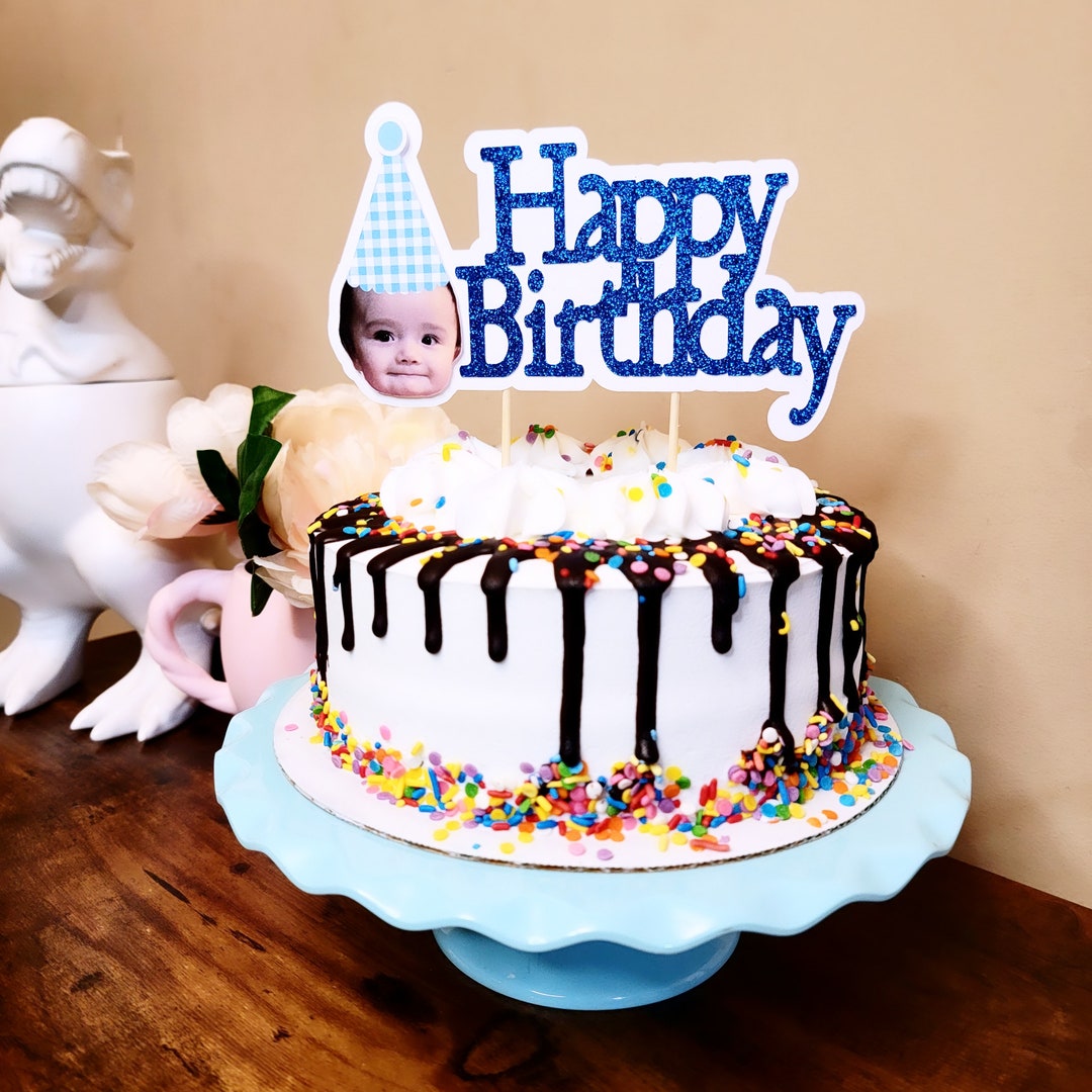 Custom Face Cake Toppers, First Birthday, 21st,30th,50th, Bachelorette ...