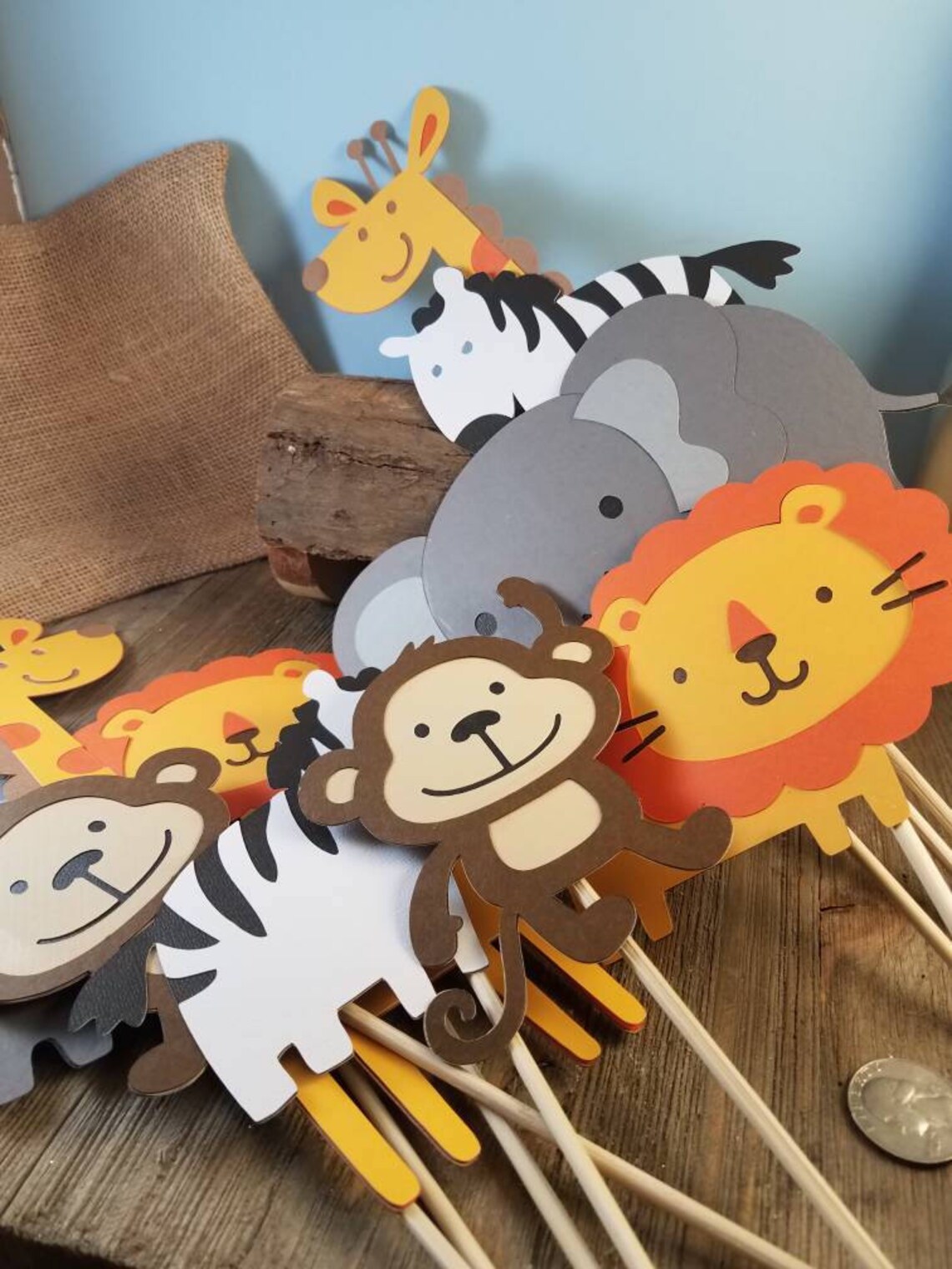 Safari Centerpieces Safari Party Safari Baby Shower Decor | Etsy