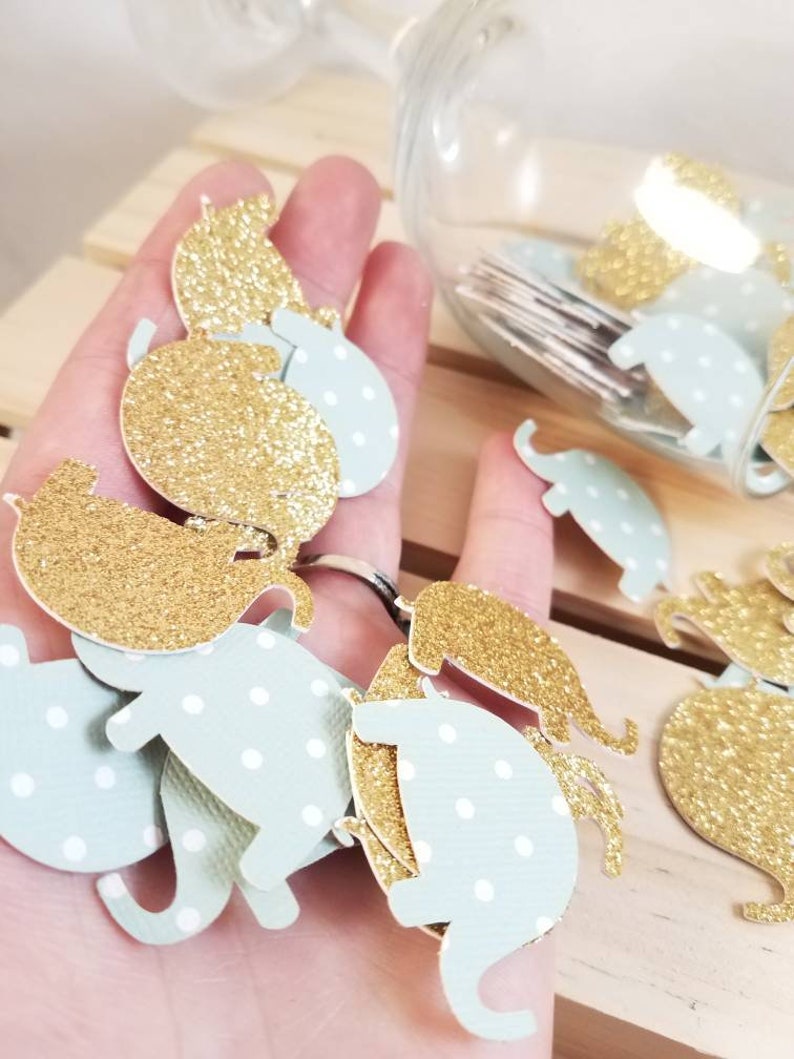 Elephant Confetti Elephant Baby Shower Elephant Birthday | Etsy