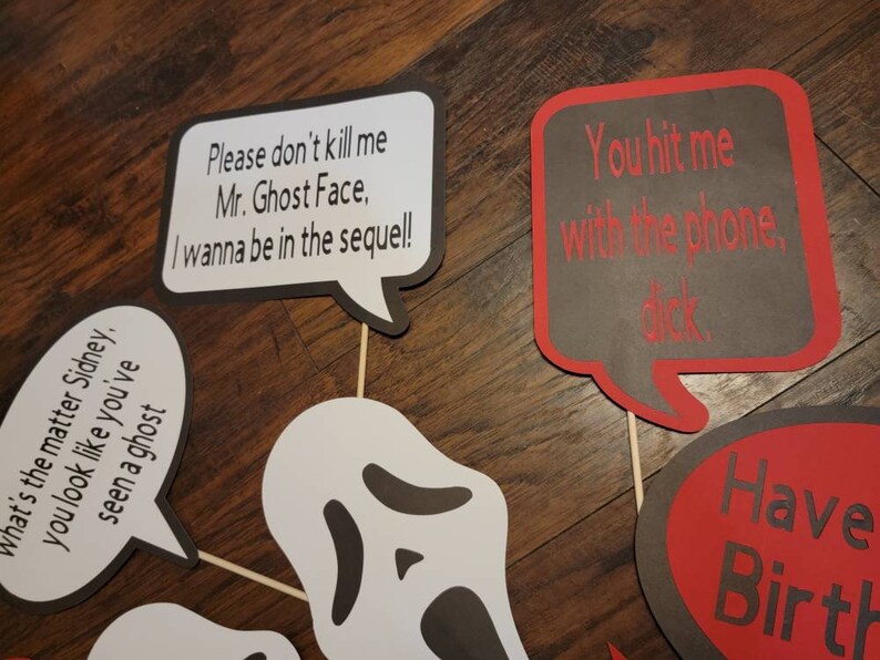 Scream Party Decorations Halloween Photo Props Kids | Etsy