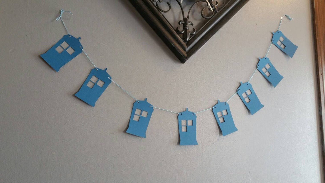 Dr Who Decorations, Dr Who Banner, Tardis Buntting, Geeky Decorations ...