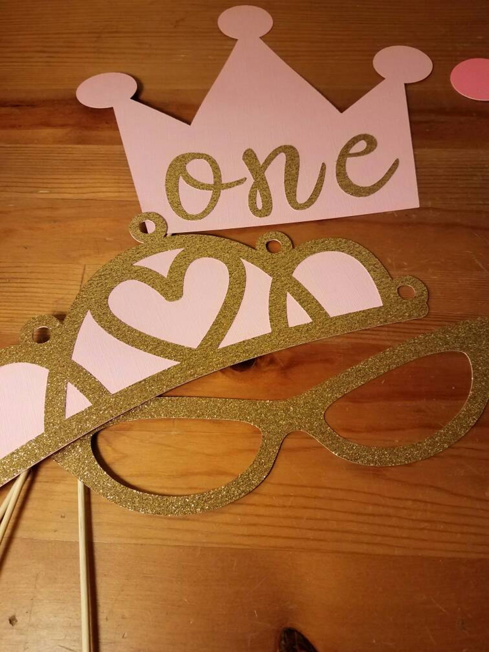 First Birthday Photo Booth Props Princesses Party - Etsy