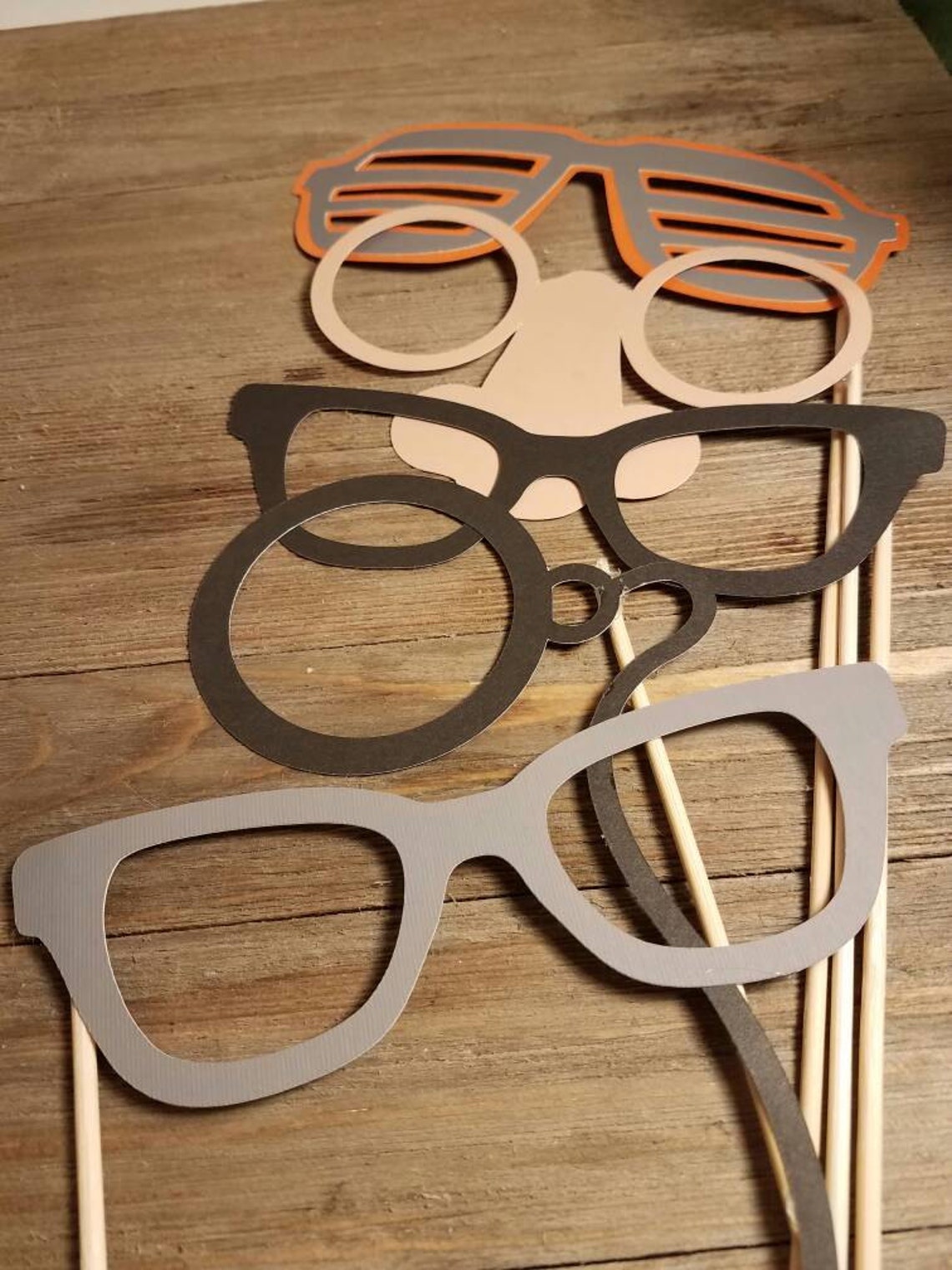 Glasses Photo Booth Props Custom Photo Booth Props Birthday | Etsy