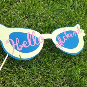 Sunglasses, Summer Party Photo Props, Custom Photo Props, Bachlorette ...
