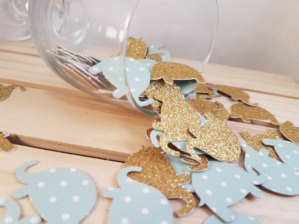 Elephant Confetti Elephant Baby Shower Elephant Birthday - Etsy