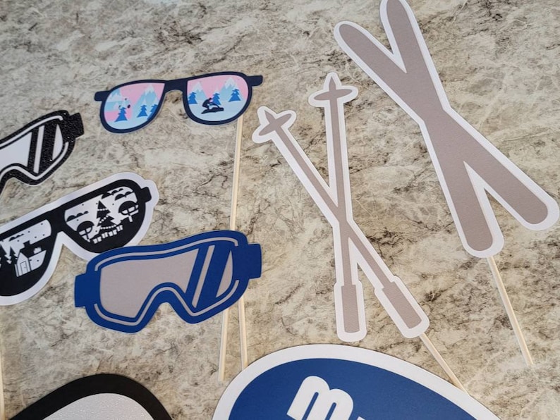 Ski Party Props, Ski Snowboard Themed Birthday, Ski Bachelorette Photo ...