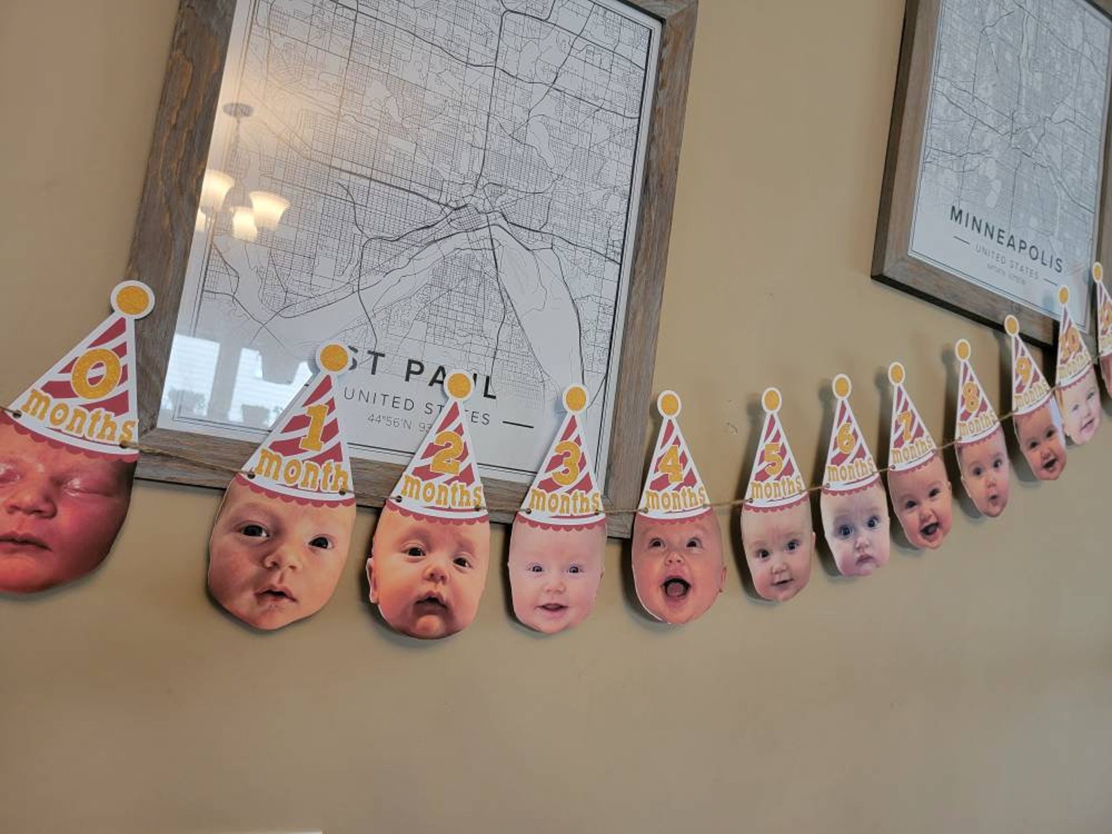 Personalized Photo Banner First Birthday Banner Bridal | Etsy