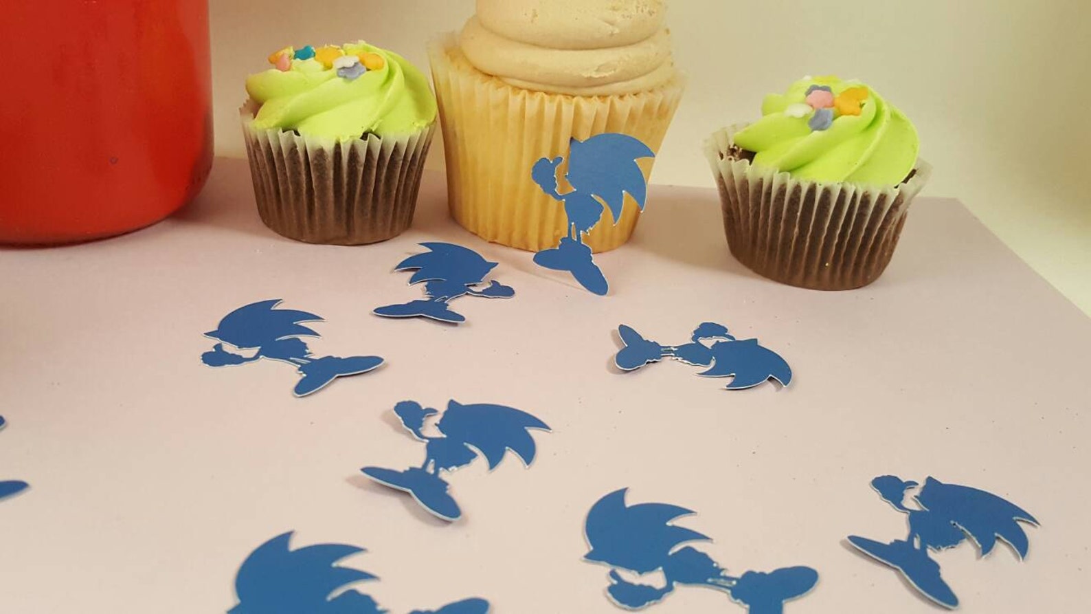 Sonic the hedgehog confetti video game partyparty ideas for | Etsy