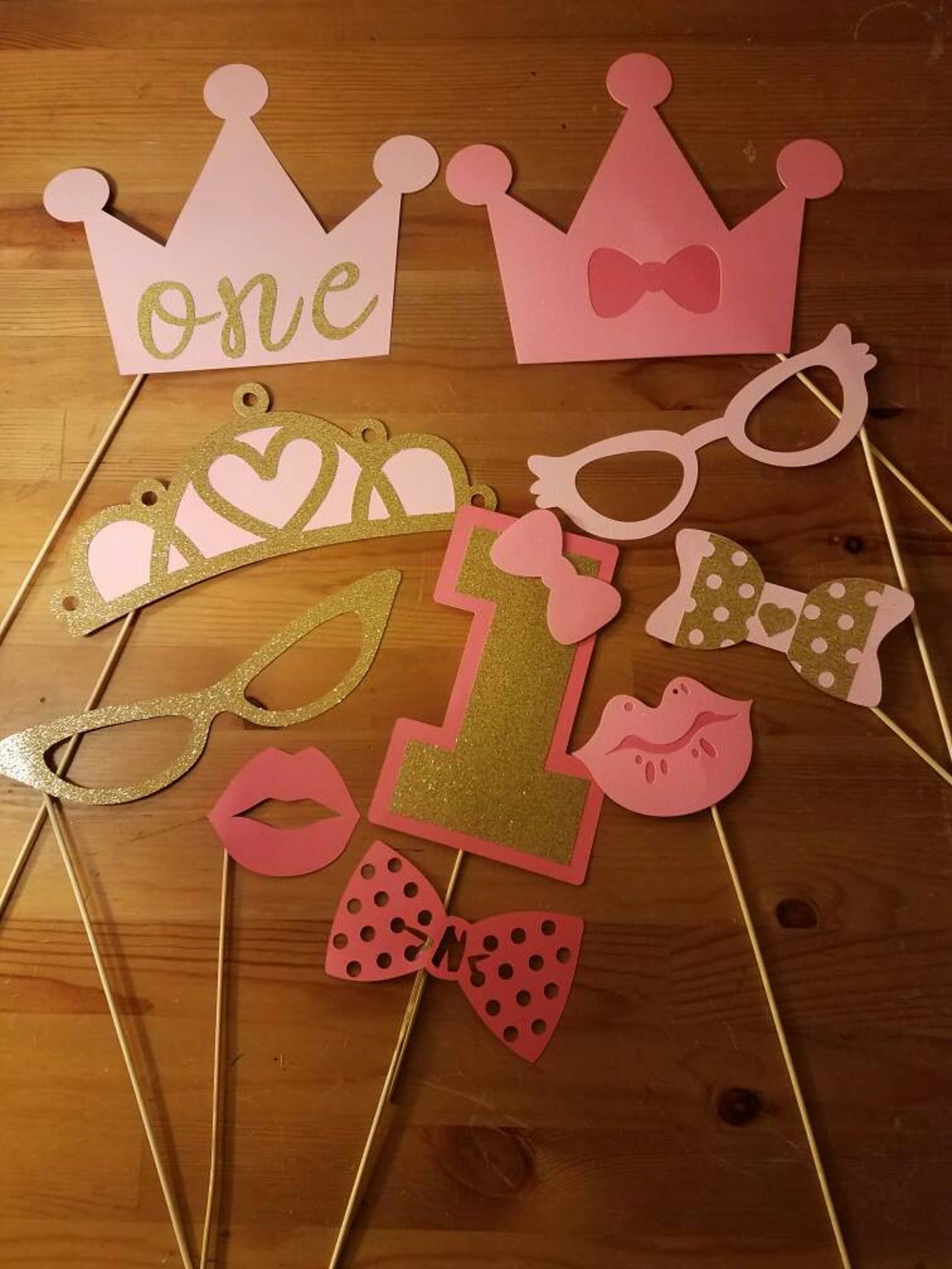 First Birthday Photo Booth Props Princesses Party - Etsy