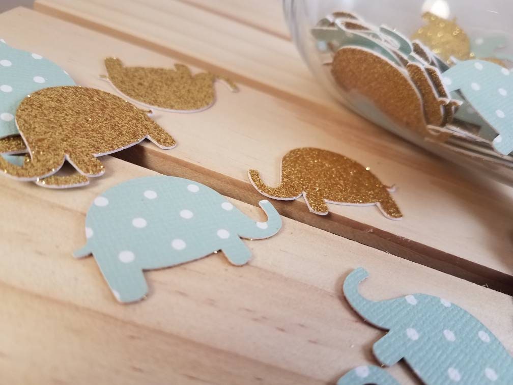 Elephant confetti Elephant baby shower elephant birthday | Etsy