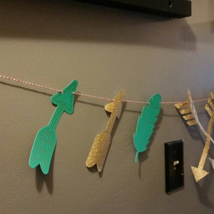 Boho Party Decorations, Boho Decor, Boho Banner, Arrows and Feathers ...