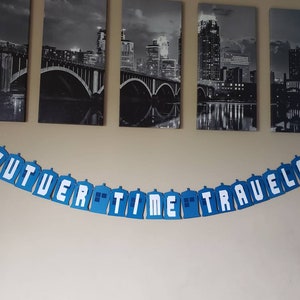 Dr Who Birthday Decorations, Dr Who Banner, Tardis Bunting, Geeky ...