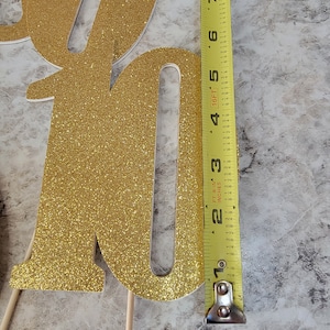 Glitter Centerpiece Sticks, Double Sided Glitter Table Numbers ...