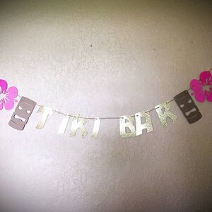 Tiki Bar Banner, Tiki Banner, Tiki Party, Luau Birthday, Hawaiian Luau ...