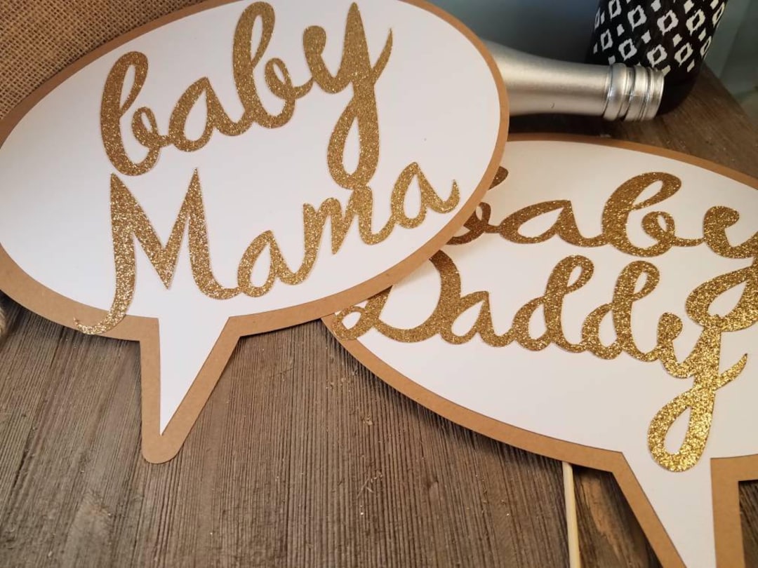 Baby Announcement Props, Baby Mama Baby Daddy, Pregnancy Announcement ...