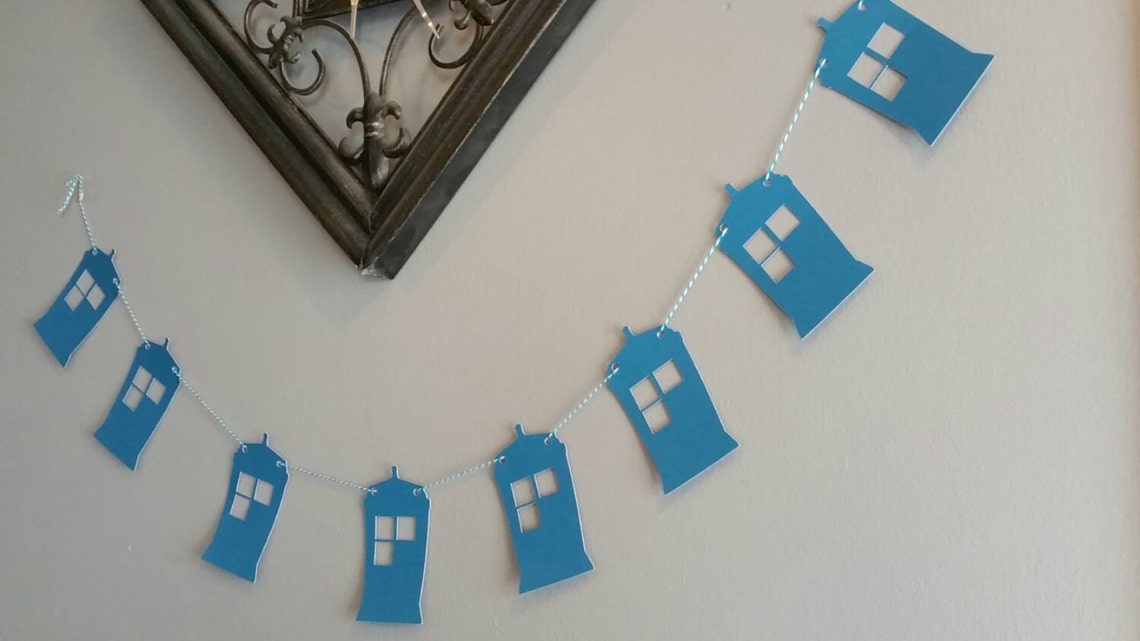 Dr Who Decorations, Dr Who Banner, Tardis Buntting, Geeky Decorations ...