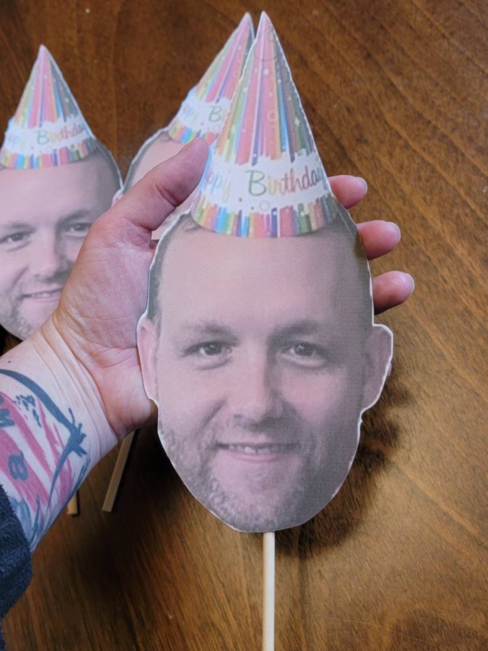 Custom Face Photo Booth Props First Birthday 21st 30th50th - Etsy