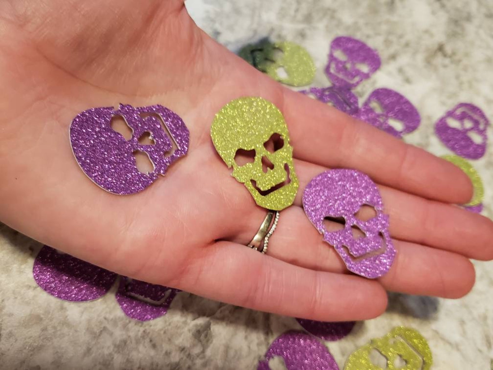 Halloween Party Decorations Halloween Confetti Skull - Etsy