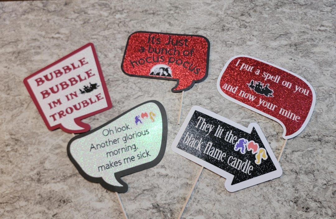 Hocus Pocus Props, Witch Photo Booth Props, Halloween Decorations ...