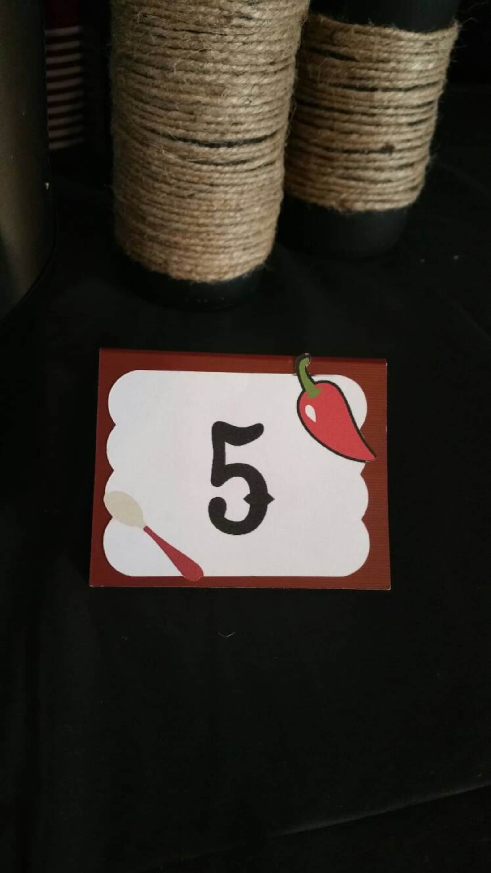 Chili Cook off Food Lables, Chili Lables, Contest Lables, Food Tents ...