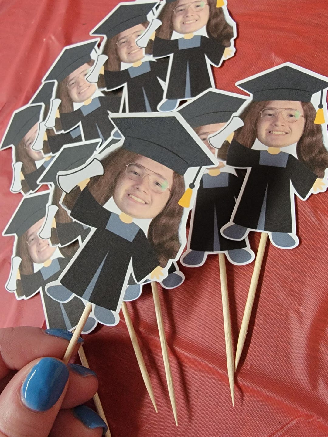 Graduation Cupcake Toppers, Graduate Personalized Face, Funny ...