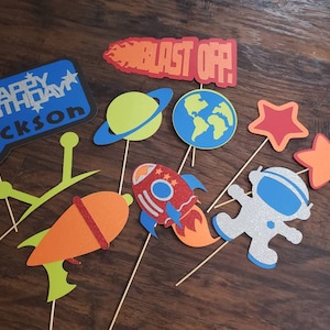 Space Party Photo Props, Outer Space Birthday Decorations, Astronaut ...