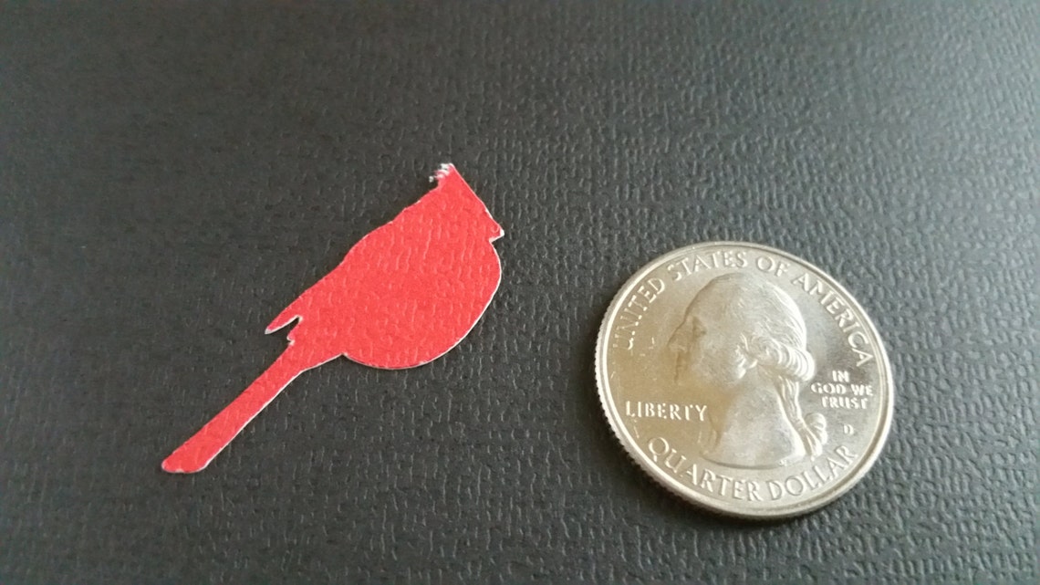 Cardinal Bird Confetti, Baby Shower Red Cardinal Confetti, Bird Table ...
