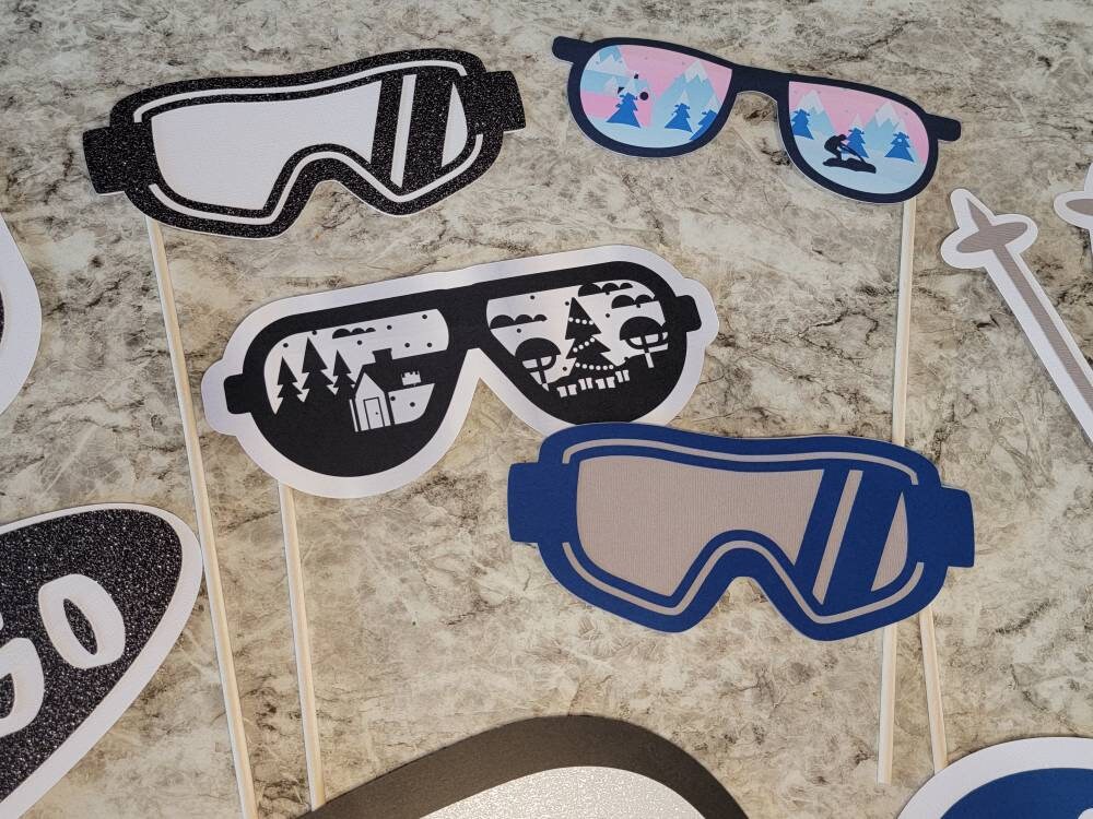 Ski Party Props, Ski Snowboard Themed Birthday, Ski Bachelorette Photo ...