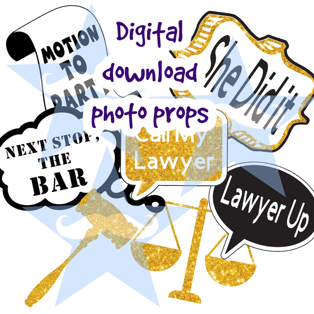 Law School Graduation Prop Set, Law Party, Law School Party, Lawyer ...