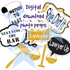 Law School Graduation Prop Set, Law Party, Law School Party, Lawyer ...