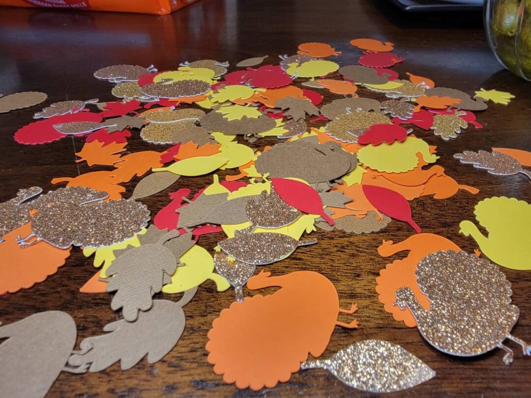 Thanksgiving Confetti, Harvest Table Scatter, Thanksgiving Decorations ...