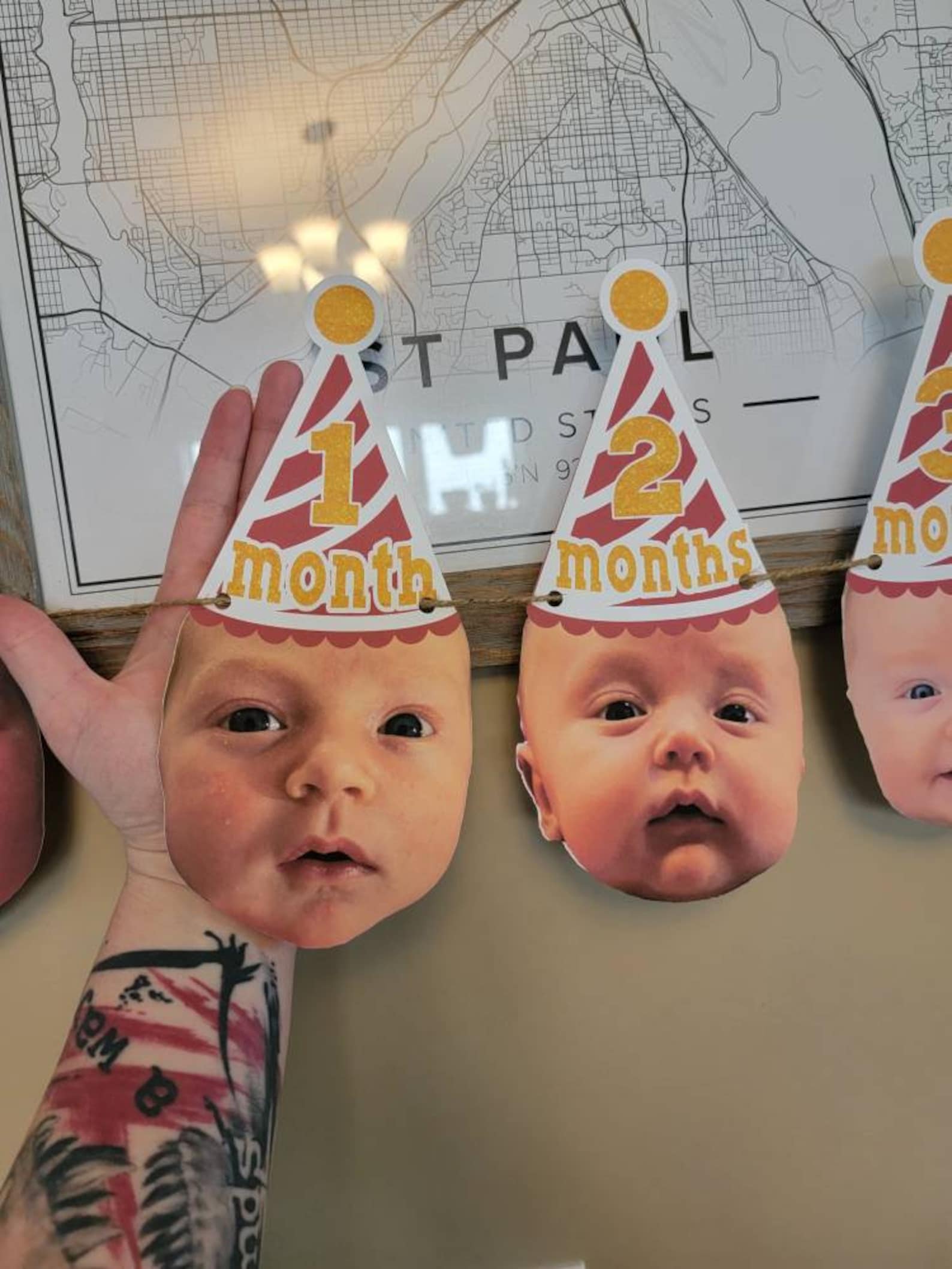 Personalized Photo Banner First Birthday Banner Bridal | Etsy