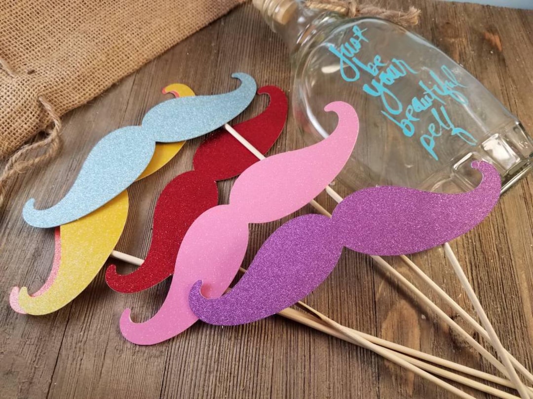 Pride Decorations, Pride Props, Rainbow Mustache Photo Props, Birthday ...