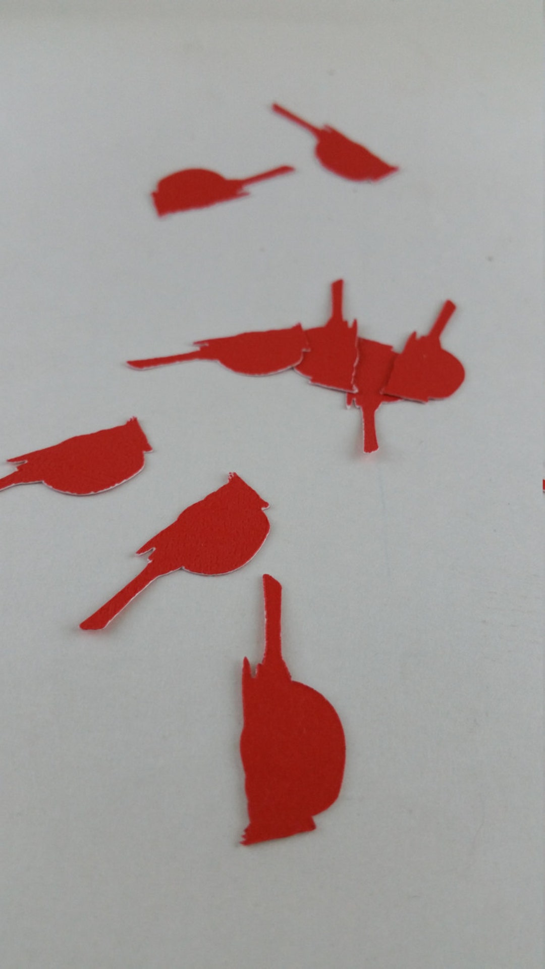 Cardinal Bird Confetti, Baby Shower Red Cardinal Confetti, Bird Table ...