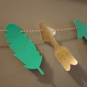Boho Party Decorations, Boho Decor, Boho Banner, Arrows and Feathers ...