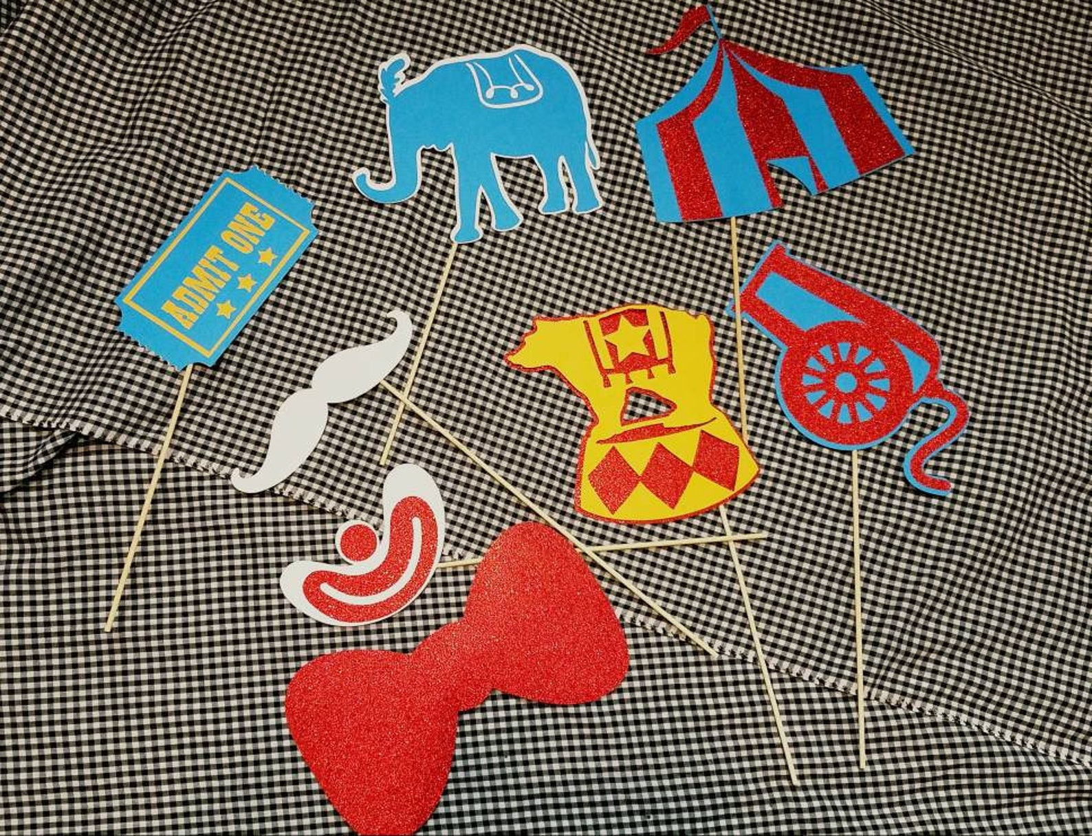 Circus Themed Party Circus Photo Booth Props Circus Party | Etsy