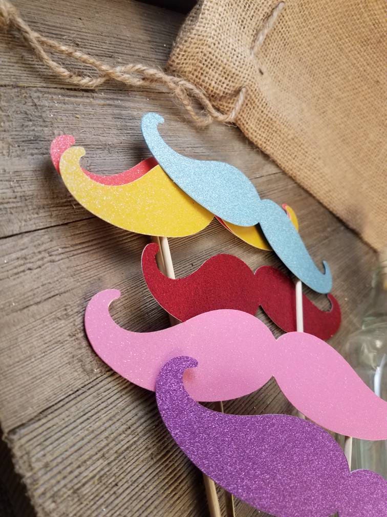 Pride Decorations, Pride Props, Rainbow Mustache Photo Props, Birthday ...
