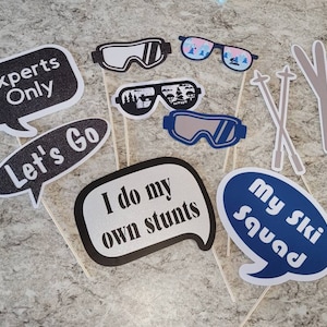 Ski Party Props, Ski Snowboard Themed Birthday, Ski Bachelorette Photo ...